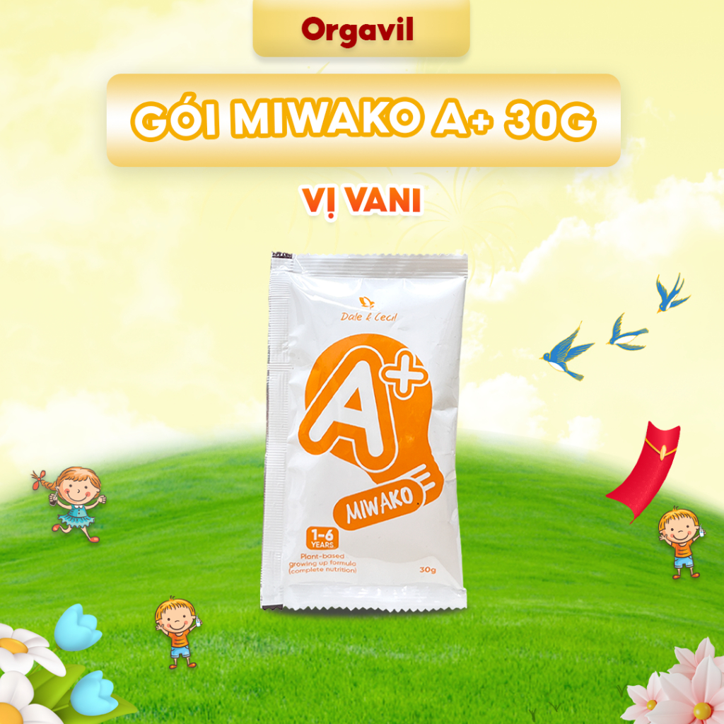 Sữa Công Thức Hạt Thực Vật Hữu Cơ Miwako A+ Vị Vani Gói 30g - Orgavil ...