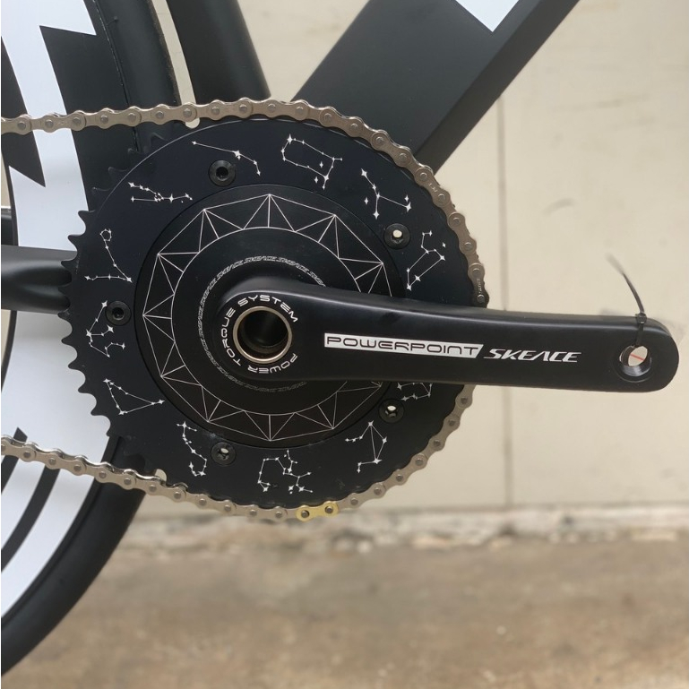 Đùi đĩa nhôm Fixed Gear SKEACE Powerpoint chòm sao 1 tầng kèm BB - 49T ...