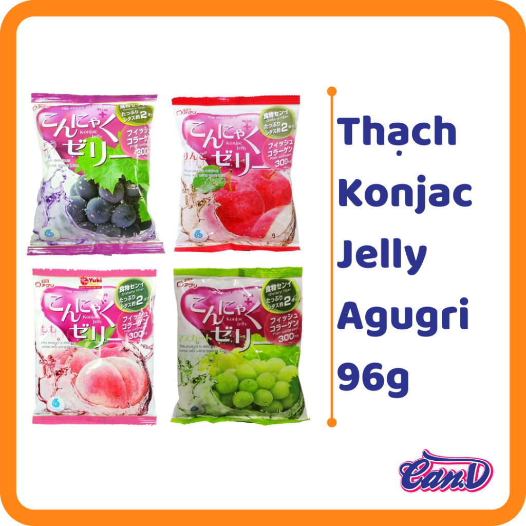 (Nhiều vị) Thạch Konjac Jelly Aguri 96g | Shopee Việt Nam