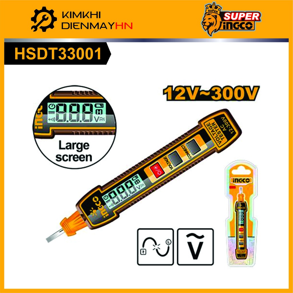 Bút thử điện AC 12-300V Ingco HSDT33001 | Shopee Việt Nam