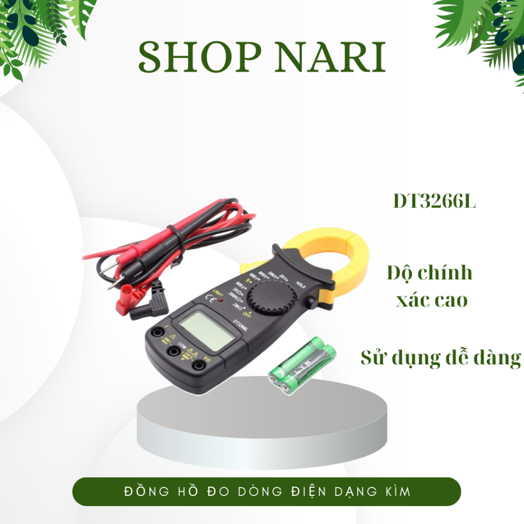 AMPE Kìm DT3266L Đồng hồ đo dòng điện đo tụ, tần số, nhiệt độ, điện trở | Shopee Việt Nam