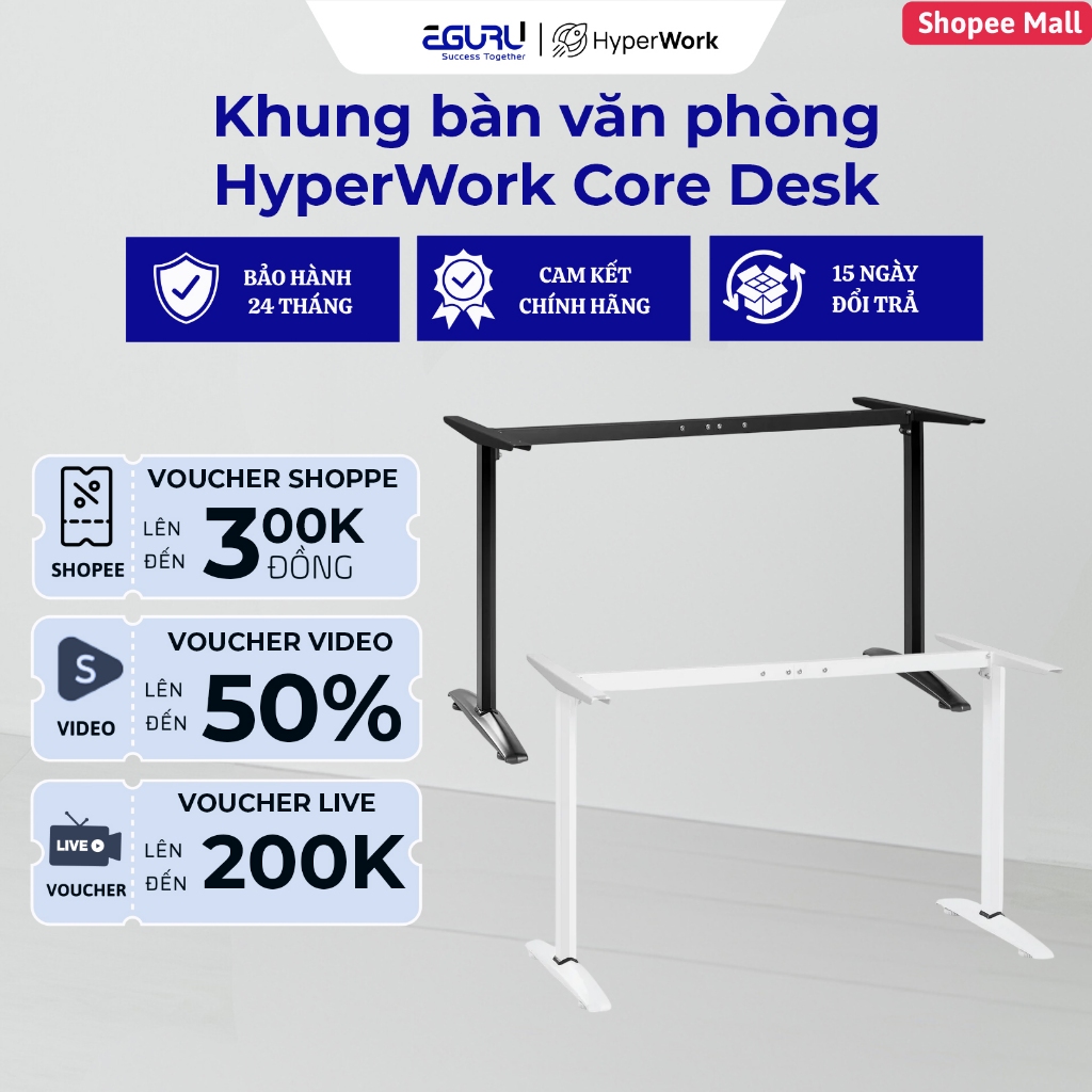 Khung bàn văn phòng HyperWork Core Desk - Hàng Chính Hãng - Bảo Hành 12 ...