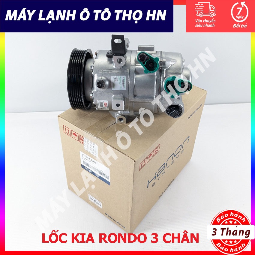 Lốc (block,máy nén) điều hòa ô tô Kia Rondo đời 2016 (3 chân) Hàng Hàn ...