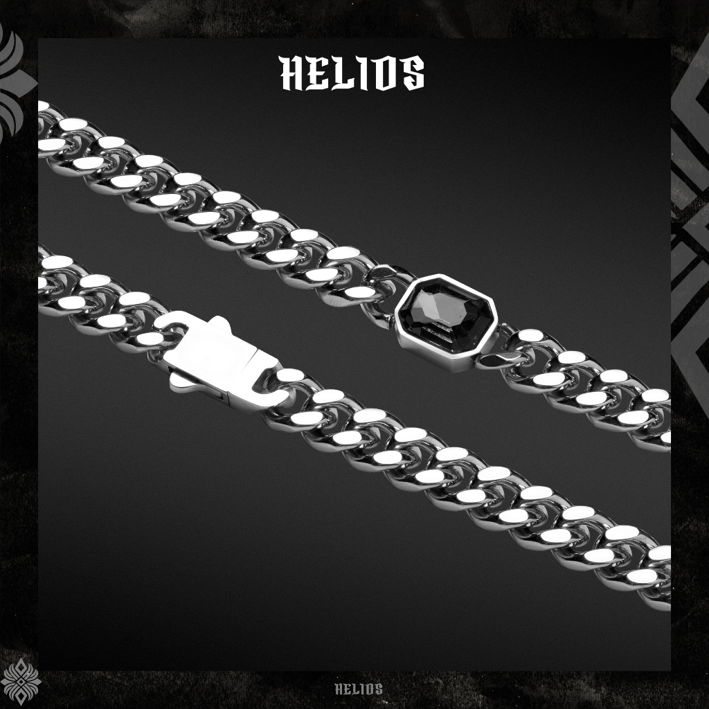 Dây Chuyền Thời Trang Staintless Steel Black Stone Elder Helios Jewels ...