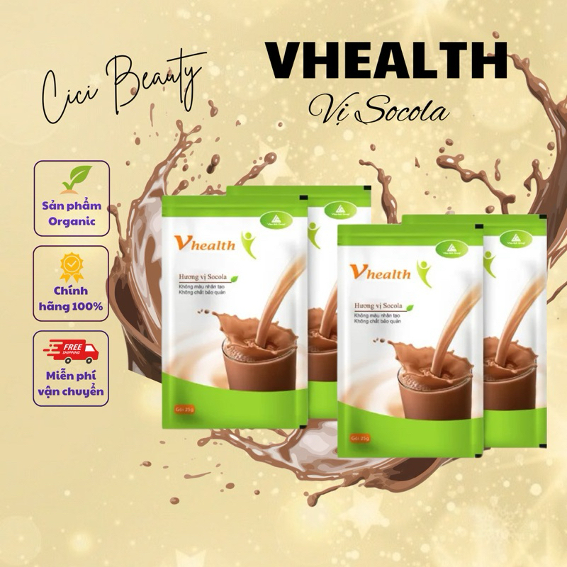 Ngũ Cốc Dinh Dưỡng Vhealth Vị Socola, Trà Xanh Giúp Cân Bằng Dinh Dưỡng ...