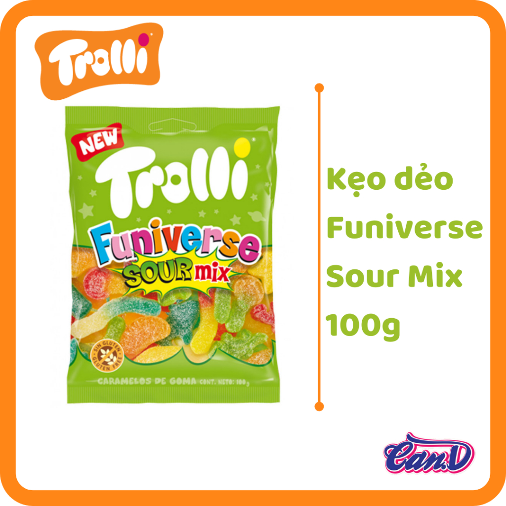 Kẹo dẻo Trolli Funiverse Sour Mix 100g | Shopee Việt Nam