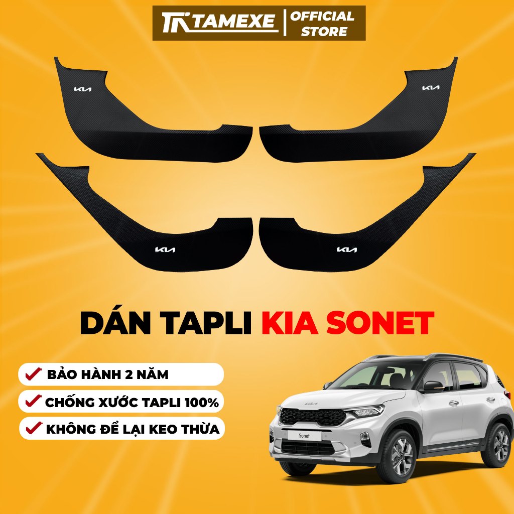 Miếng dán tapli cửa ô tô KIA SONET loại 1 TAMEXE chống trầy xước tappi ...