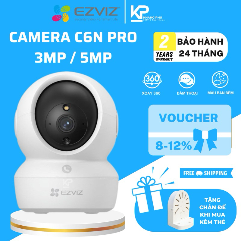 [Hỏa Tốc] Camera EZVIZ C6N Pro 3MP = H6C Pro 3Mp, H1C - sắc nét, đàm thoại 2 chiều, xoay 360 ...
