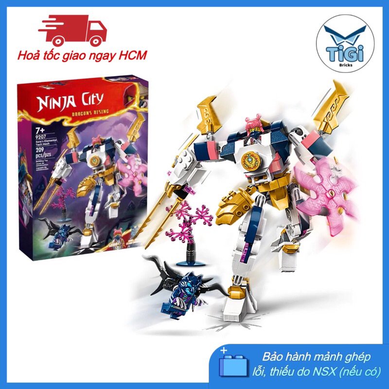 Ninjago Sora’s Eelmental Tech Mech Dragons Rising 2 9207 - Đồ chơi lắp ...