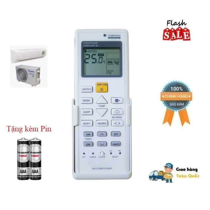 Remote Điều khiển điều hòa Pa_na_so_nic CS-XU12UKH-8 XU9UKH-8//XU18UKH ...
