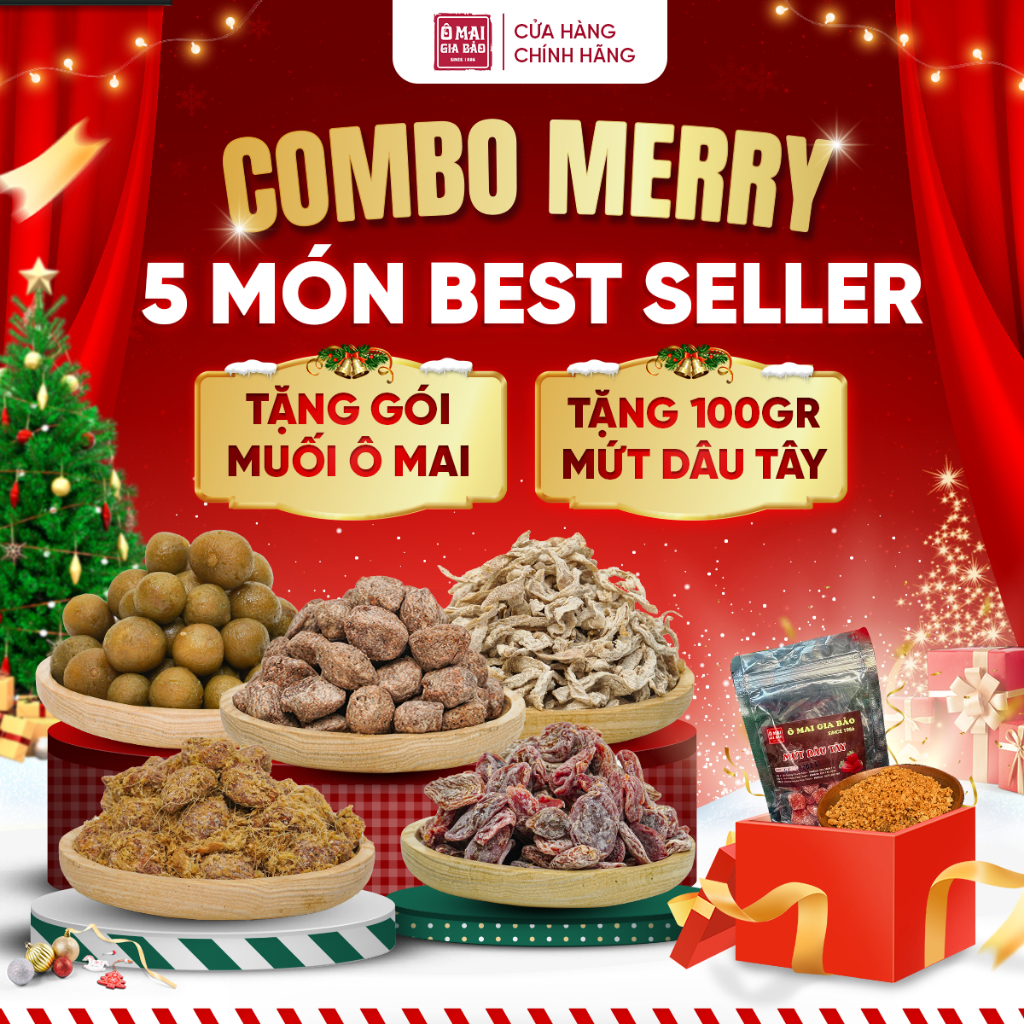 Combo Merry - 500gr ô mai Best Seller (Ô Mai Gia Bảo) | Shopee Việt Nam