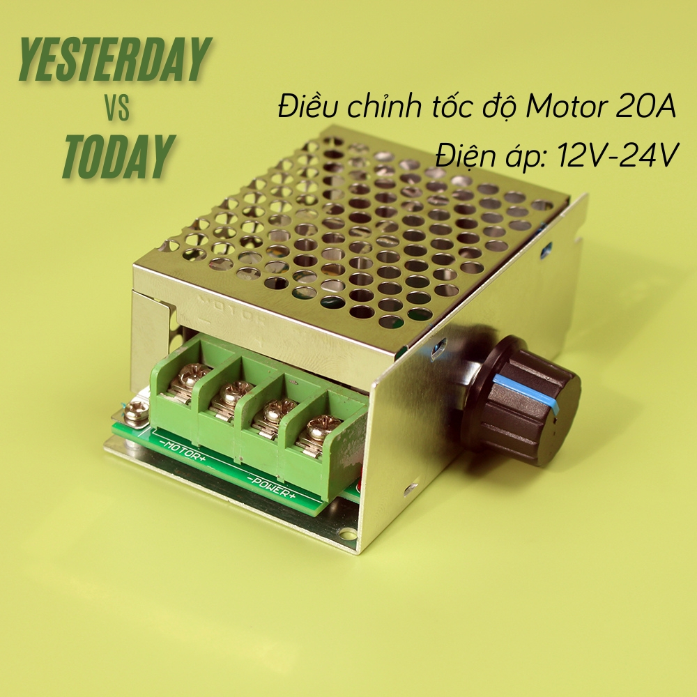 Mạch điều tốc động cơ PWM DC 10V-60V 20A điều khiển tốc độ motor dimmer ...