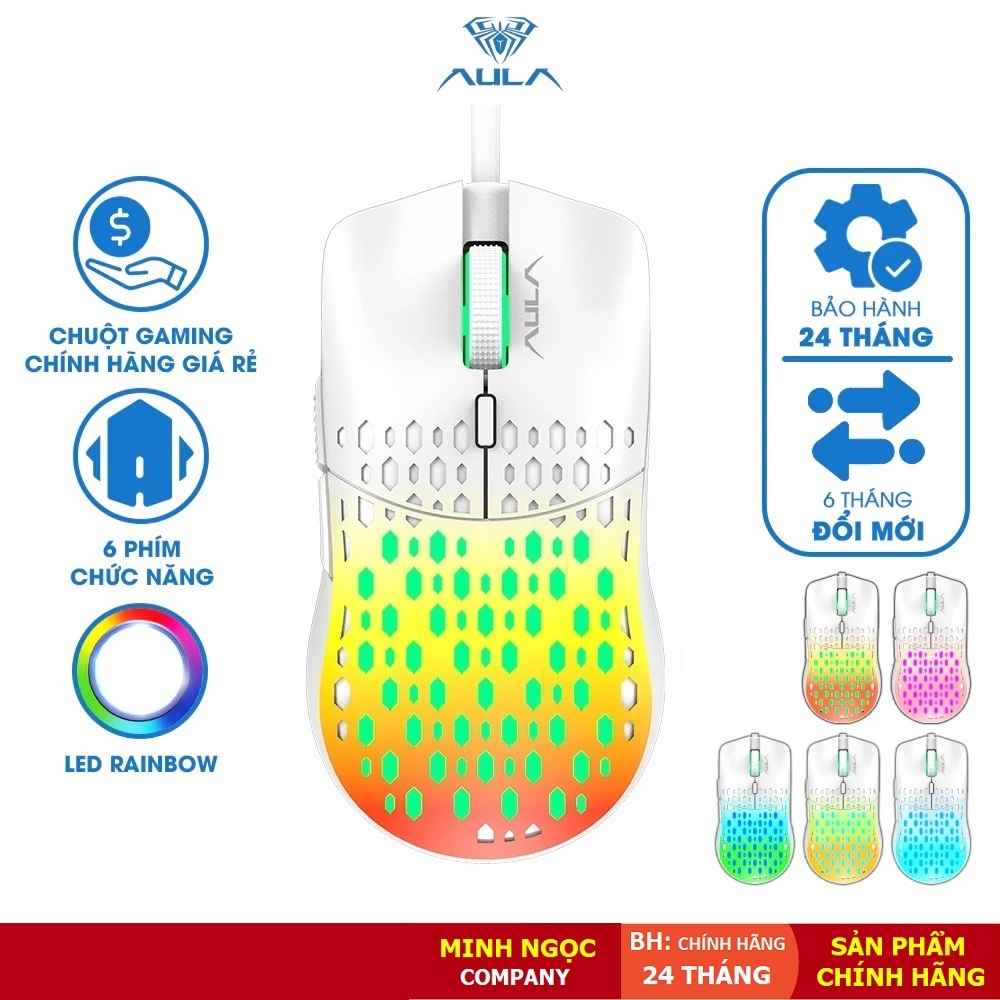 Chuột quang Aula S11 PRO ( LED Rainbow DPI 3600DPI ) Bảo hành 24 tháng ...