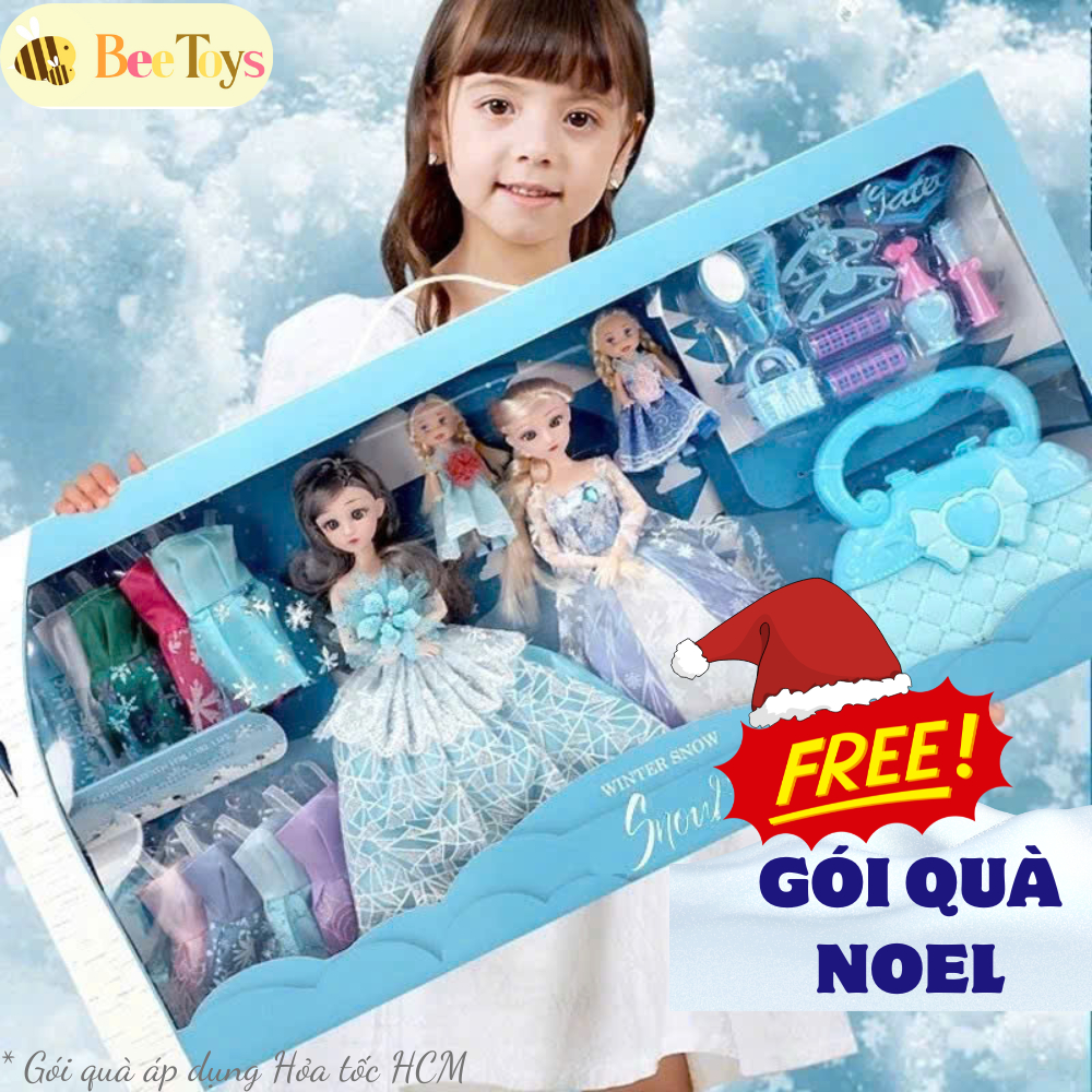 Búp bê Elsa, búp bê cao cấp Barbie 30cm kèm phụ kiện trang trí đồ chơi ...