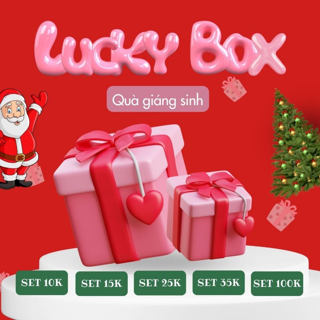 Hộp quà may mắn Luckybox Noel Giáng Sinh cam kết mua là hời Lucky Box | Shopee Việt Nam