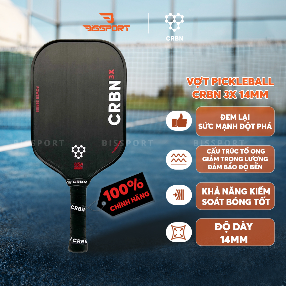 Vợt Pickleball CRBN 3X Series 14mm Chính Hãng - Lõi Carbon Siêu Nhẹ ...