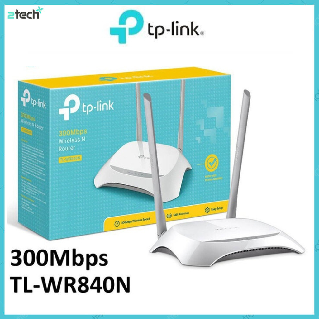 Bộ Phát Wifi 2 Râu TPLink 840N - Router Wi-Fi Chuẩn N Tốc Độ 300Mbps ...