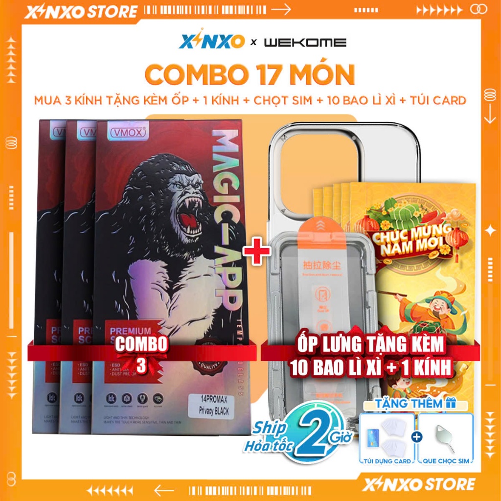 [NEW] COMBO 17 MÓN Cường Lực tự dán Chống Nhìn Trộm VMOX Chính Hãng XỊN ...