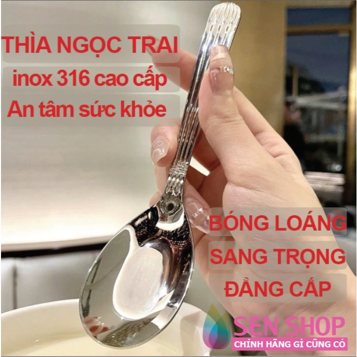 Thìa inox cao cấp 316 đẹp sang trọng an tâm sức khỏe chất liệu muỗng ...