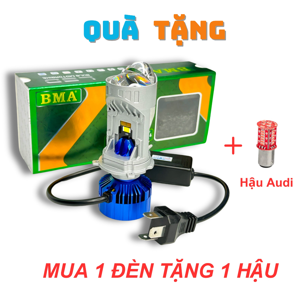 [Hàng Chuẩn BMA] Đèn Pha LED Bi Cầu R04 - Công Suất Cao Cos Rộng Pha Laser Chiếu Xa Hơn 200m ...