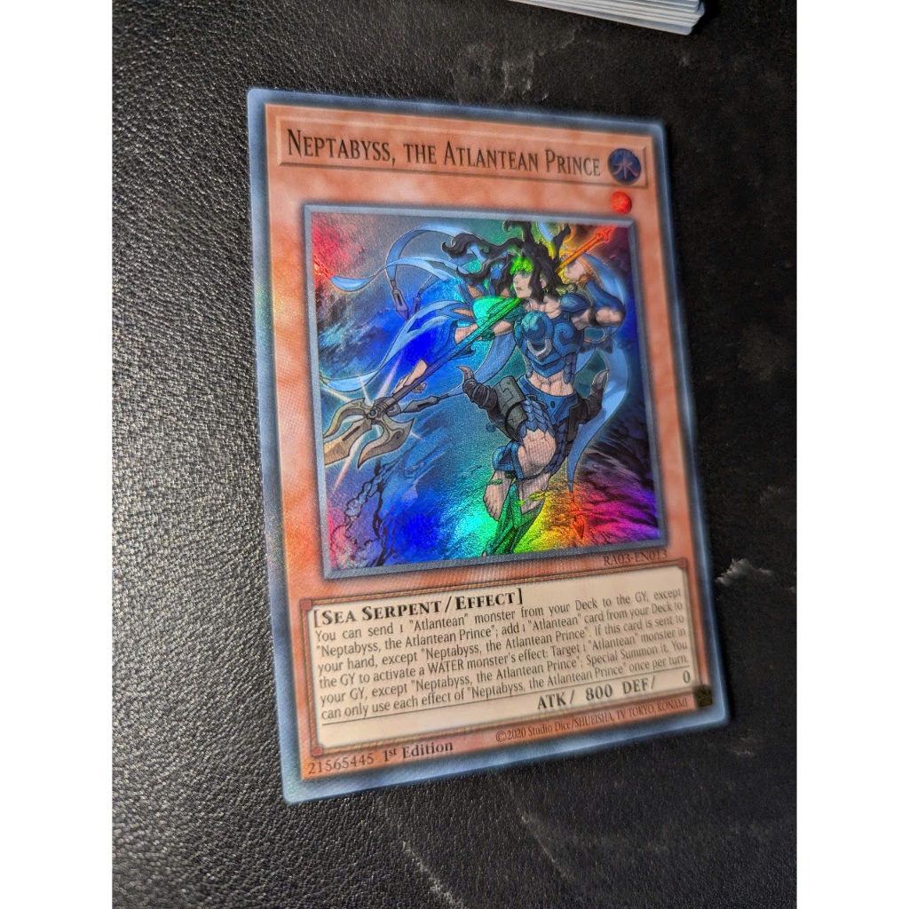 Neptabyss, the Atlantean Prince - RA03-EN013 - Super Rare 1st Edition ...