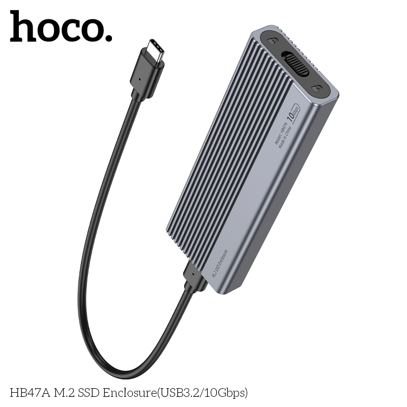 Đầu đọc ổ cứng SSD Hoco HB47A M.2 chân cắm Type C, tốc độ truyền 10Gbps ...