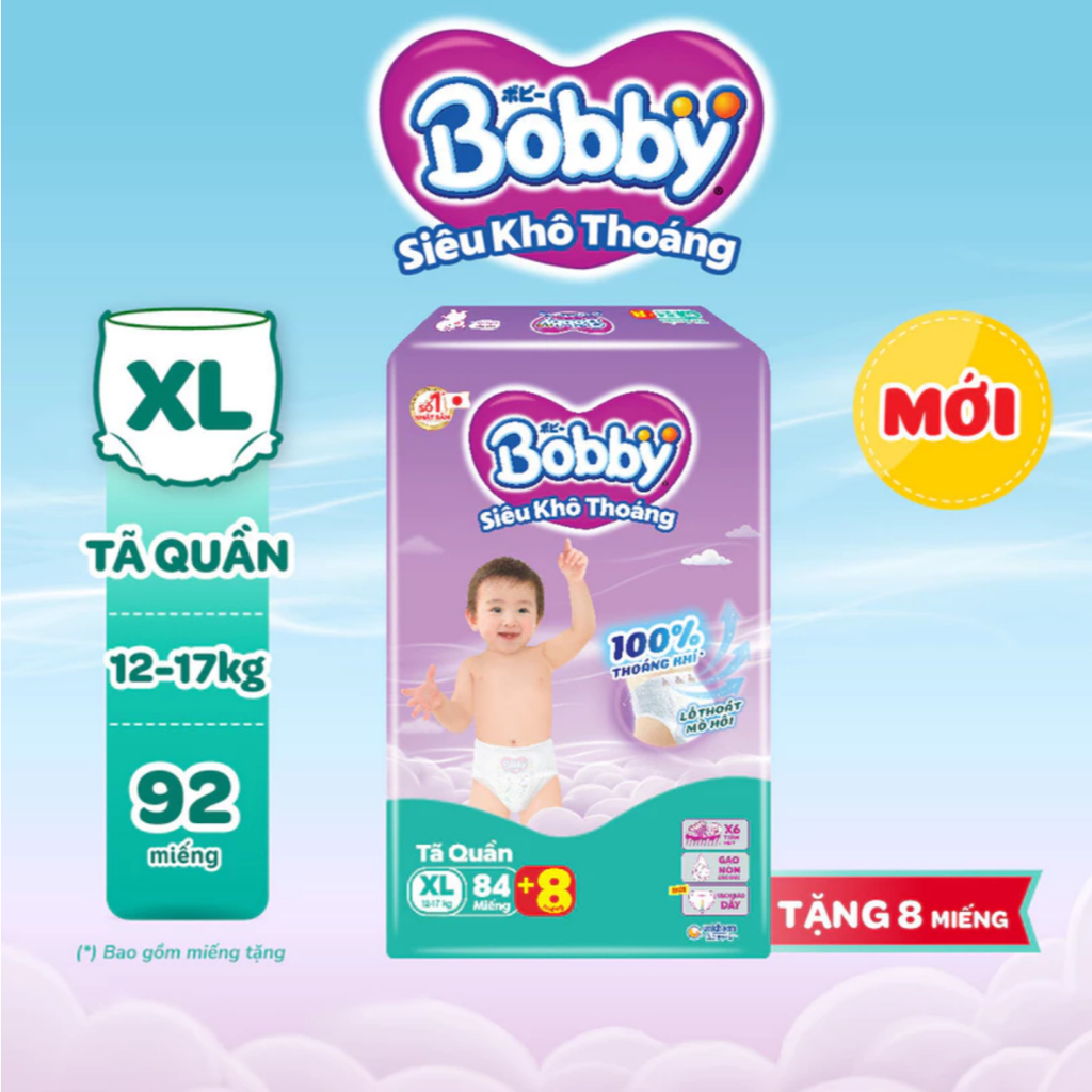 Tã bỉm quần Bobby gói Mega Jumbo M112/L96/XL84/XXL76 | Shopee Việt Nam