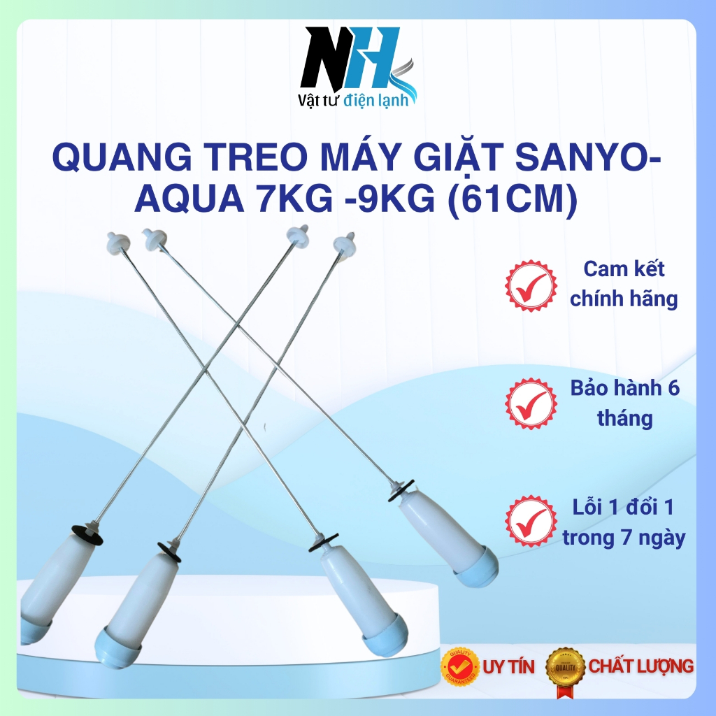 Bộ quang treo ty treo máy giặt Sanyo- Aqua dài 61cm dùng cho máy 7 đến ...