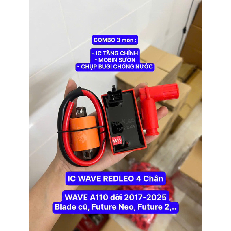 COMBO IC REDLEO WAVE 100 & WAVE 110 TẶNG KÈM CHỤP BUGI VÀ MOBIN ...