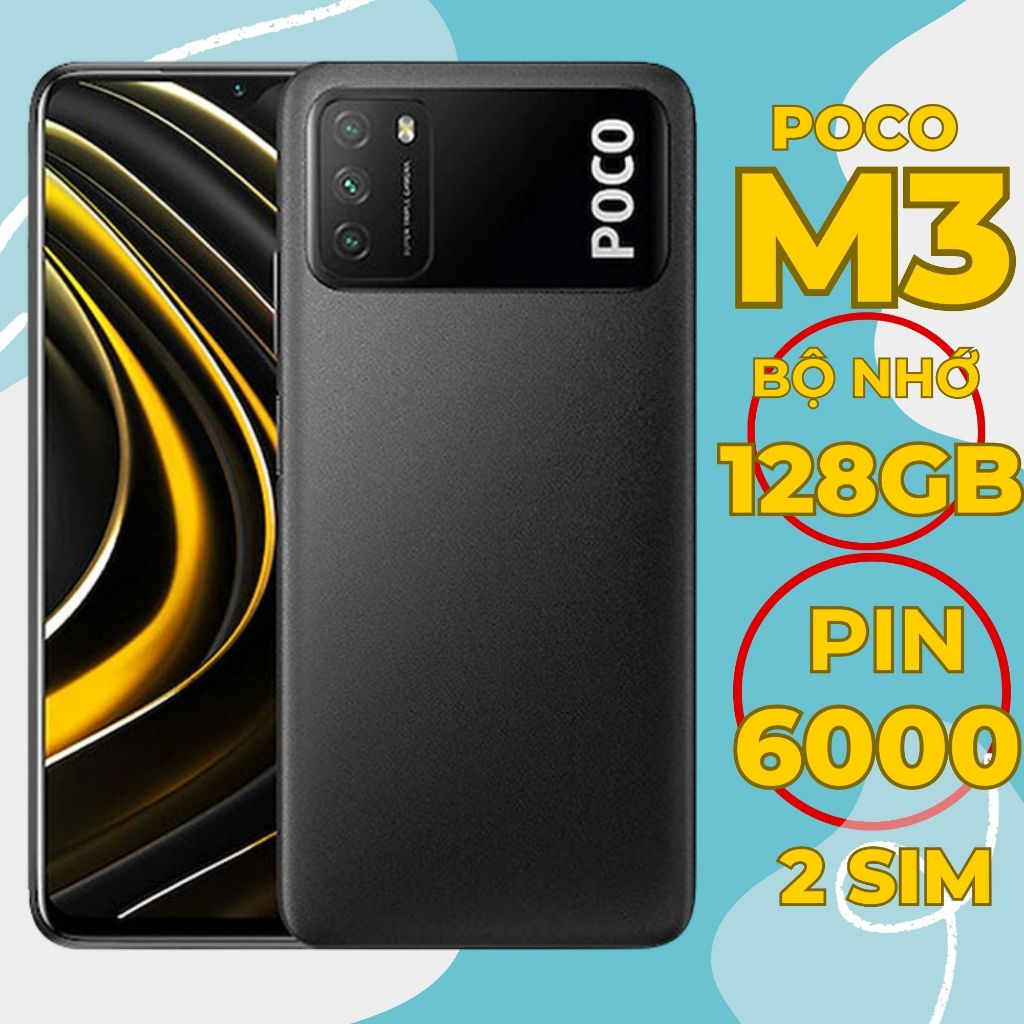 Điện thoại Poco M3 Ram 6G/128gb điện thoại chính hãng, điện thoại giá ...