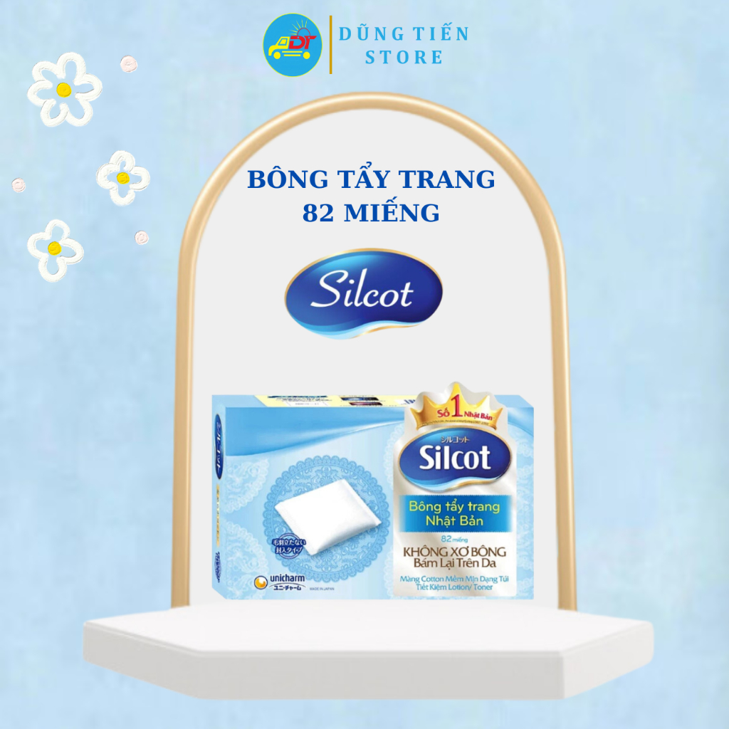 [QUÀ TẶNG KHÔNG BÁN] Bông tẩy trang Silcot 82 miếng từ Nhật Bản ...