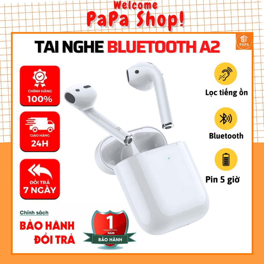 Tai nghe không dây Bluetooth AIP2 Full tính năng Pin trâu 4-8h, thay ...