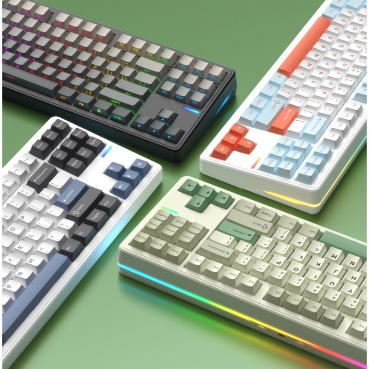 [HOẢ TỐC] BÀN PHÍM RICCKS RS8 | 3 MODES KẾT NỐI | LED RGB | MẠCH XUÔI HOTSWAP 5 PIN | GASKET ...