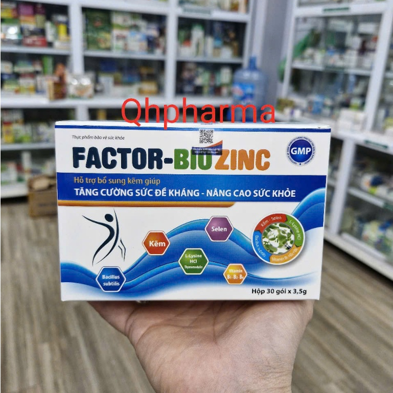 Men kẽm FACTOR BIOZINC hộp 30 gói giúp tiêu hóa ổn định,ăn ngon bé mai ...