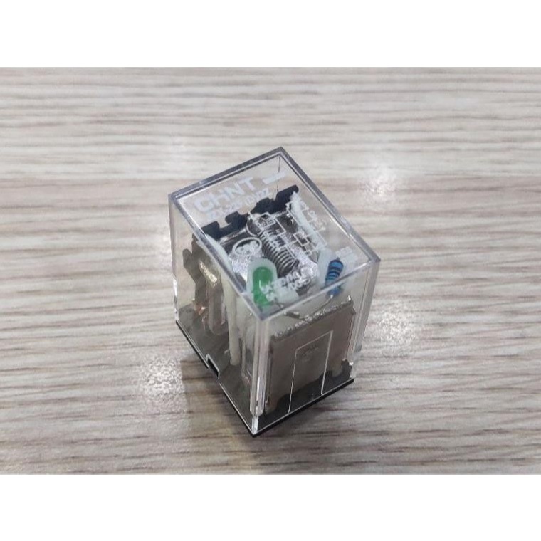 Chint Relay 8 chân dẹp nhỏ JZX-22FD/2Z, đế CZY08B-01 JZX-22F(D)/2Z ...