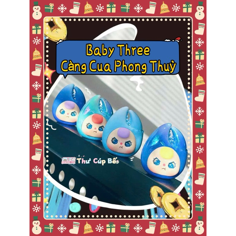 [CHÍNH HÃNG] Blindbox Baby Three Càng Cua Mini - Vật Phẩm Phong Thuỷ ...