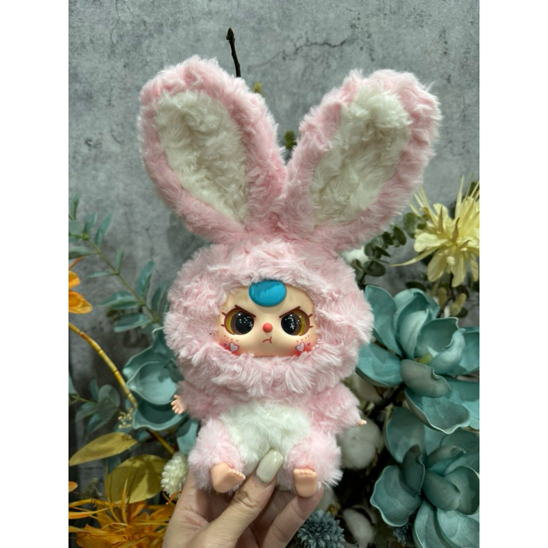 [Sẵn]bbthree 12 con giáp Thỏ S hồng mắt dora( y hình)new full box card ...