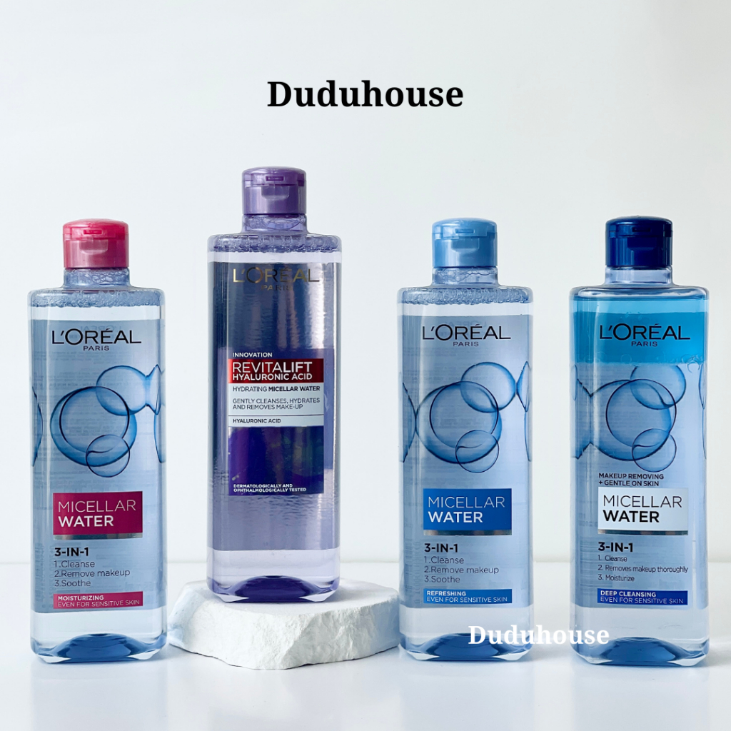Nước Tẩy Trang 3 In 1 L'Oreal Paris Micellar Water tươi mát, dưỡng ẩm, sạch sâu 400ml | Shopee ...