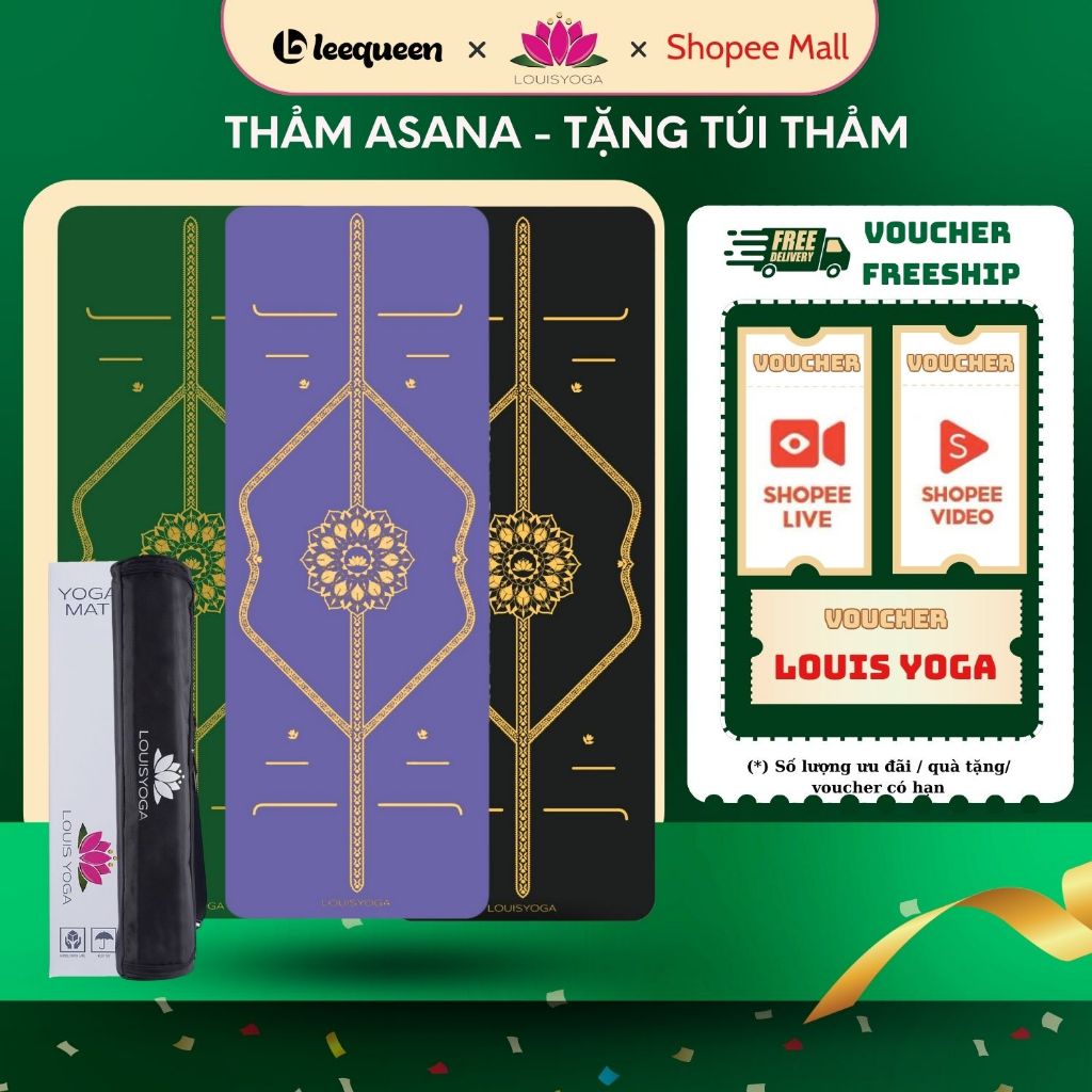Thảm tập yoga cao su hãng Louis Yoga phiên bản Asana/Moon - Thảm tập ...