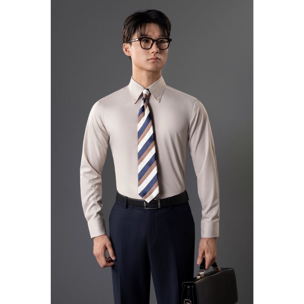 ÁO SƠ MI NAM ADAM STORE BE TRƠN SMC160BE | Shopee Việt Nam