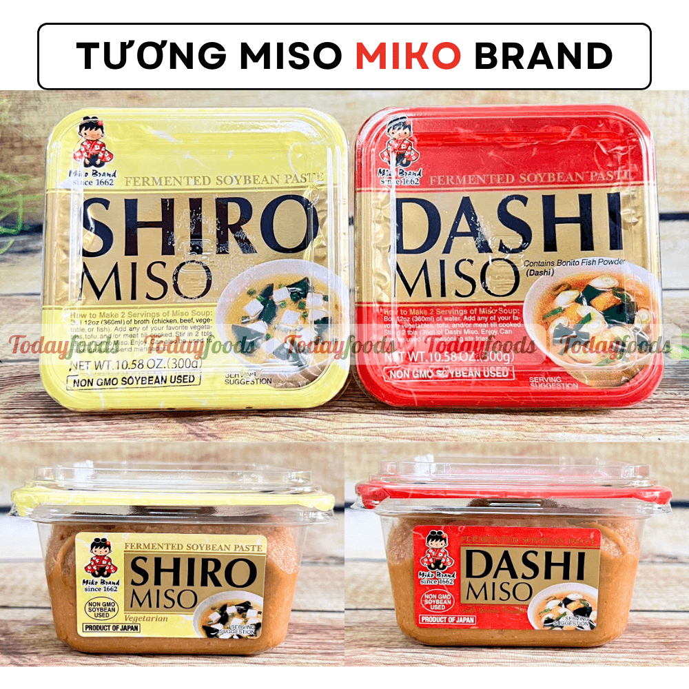 TƯƠNG MISO MIKO BRAND (NHẬT BẢN) – SHIRO MISO & DASHI MISO (HỘP 300G ...