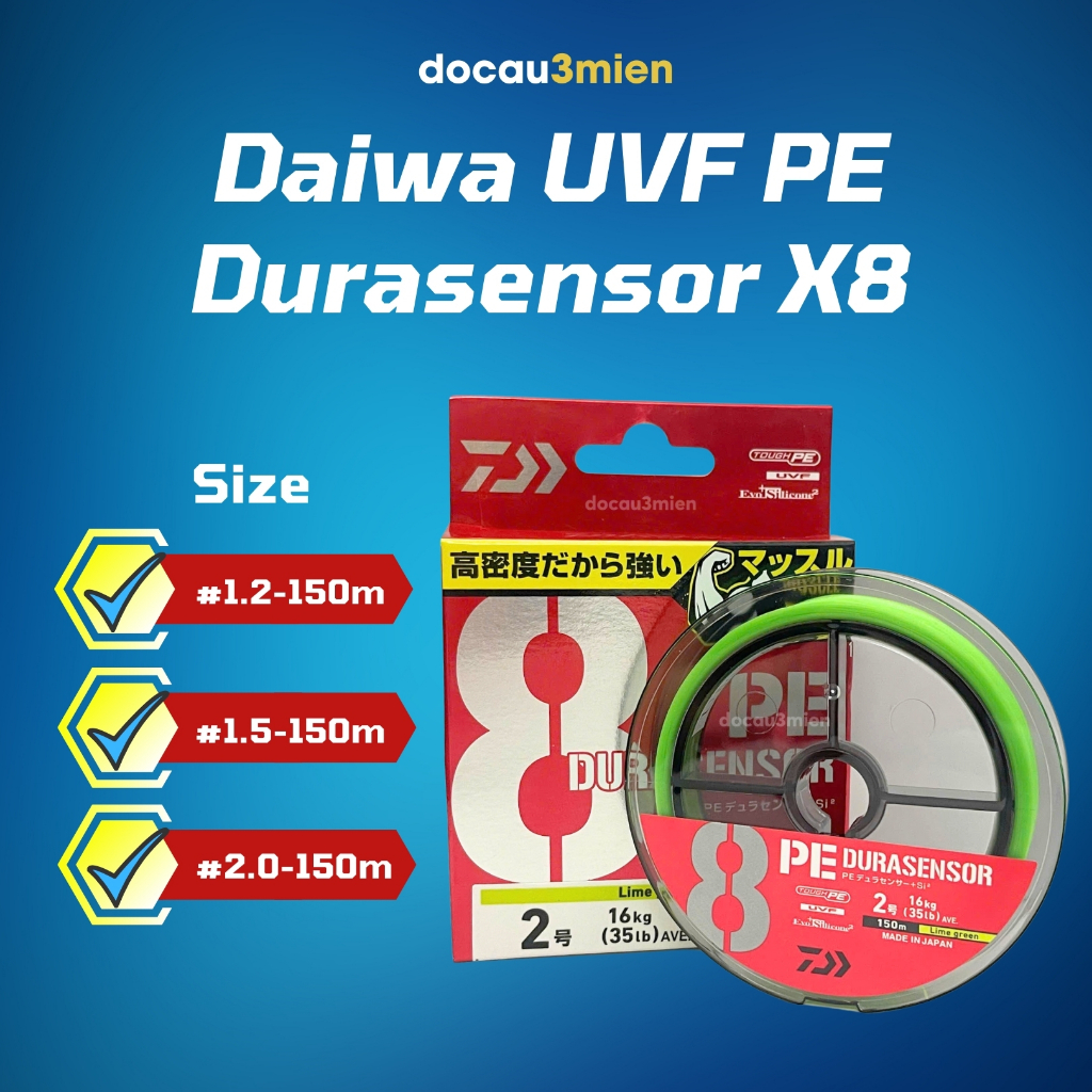 Dù Daiwa UVF PE Durasensor X8 150m Lime Green - Đồ Câu 3 Miền | Shopee Việt Nam