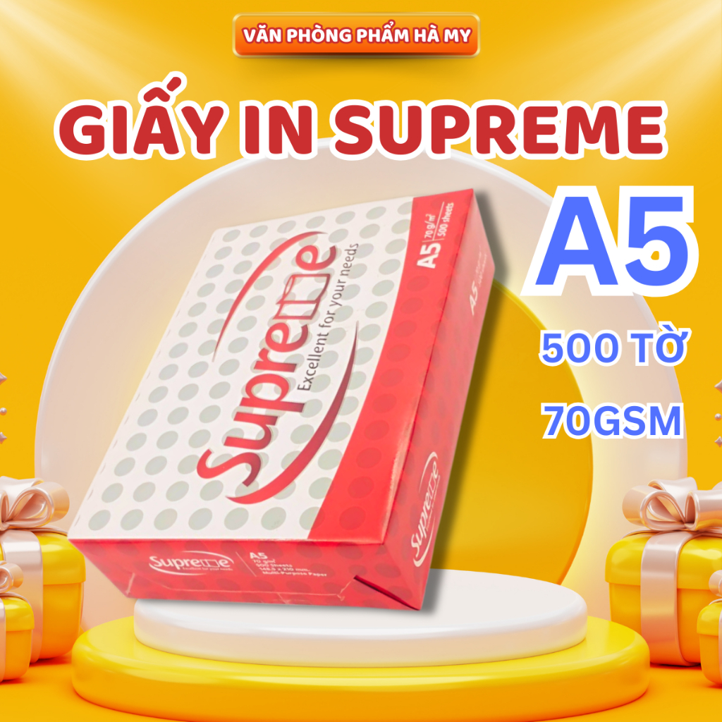 Thùng Giấy in Văn Phòng Supreme 70Gsm Khổ A4 Chính Hãng Thái Lan | Shopee Việt Nam