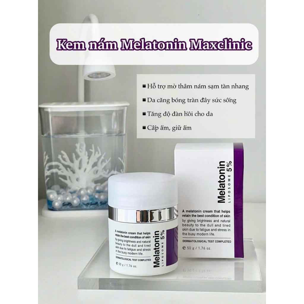 [Hỏa tốc] CÔNG TY Kem nám trắng da Melatonin Liposome 5% Maxclinic 50ml ...