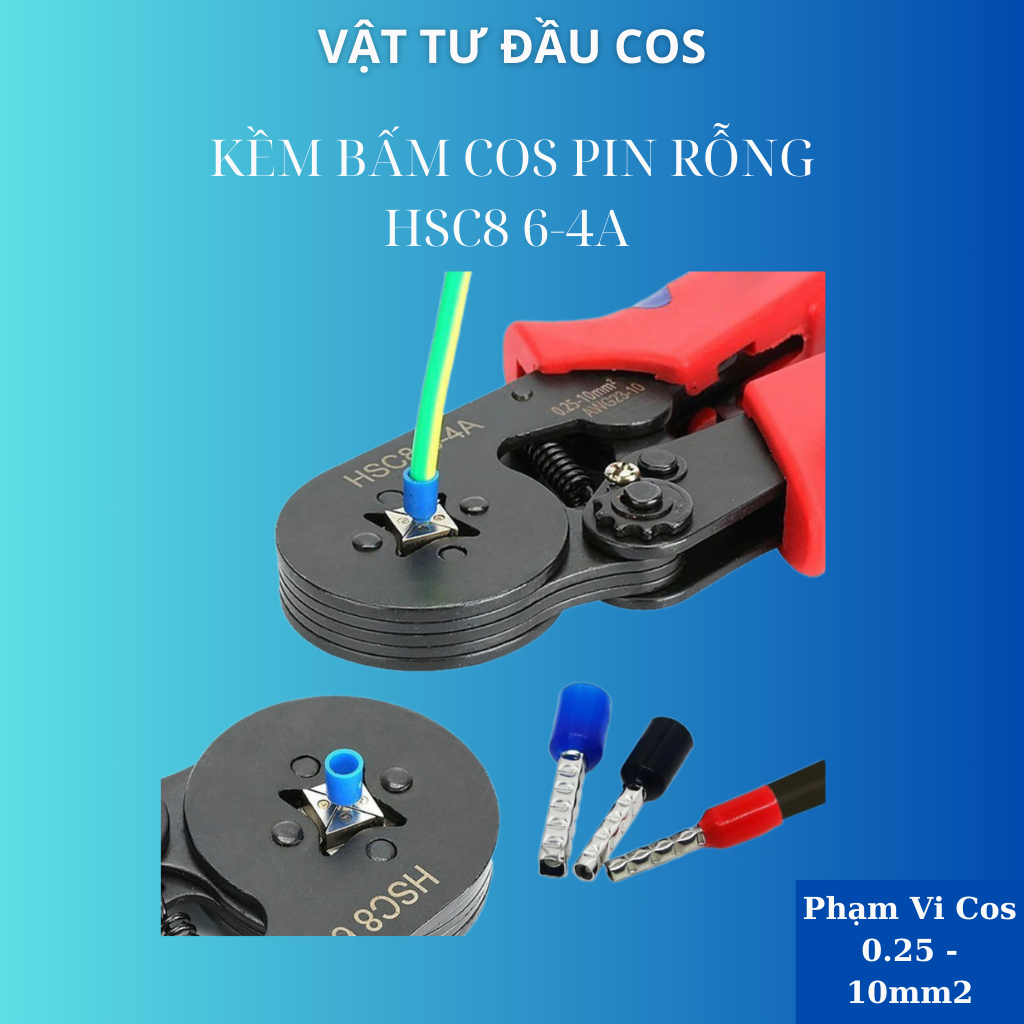 Kềm bấm Cos Pin Rỗng từ 0.25mm2 đến 10mm2 | Shopee Việt Nam