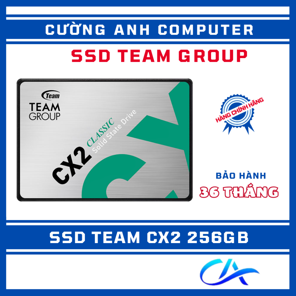Ổ Cứng SSD TEAM STD SATA3 CX2 256GB RETAIL. Hàng chính hãng | Shopee ...