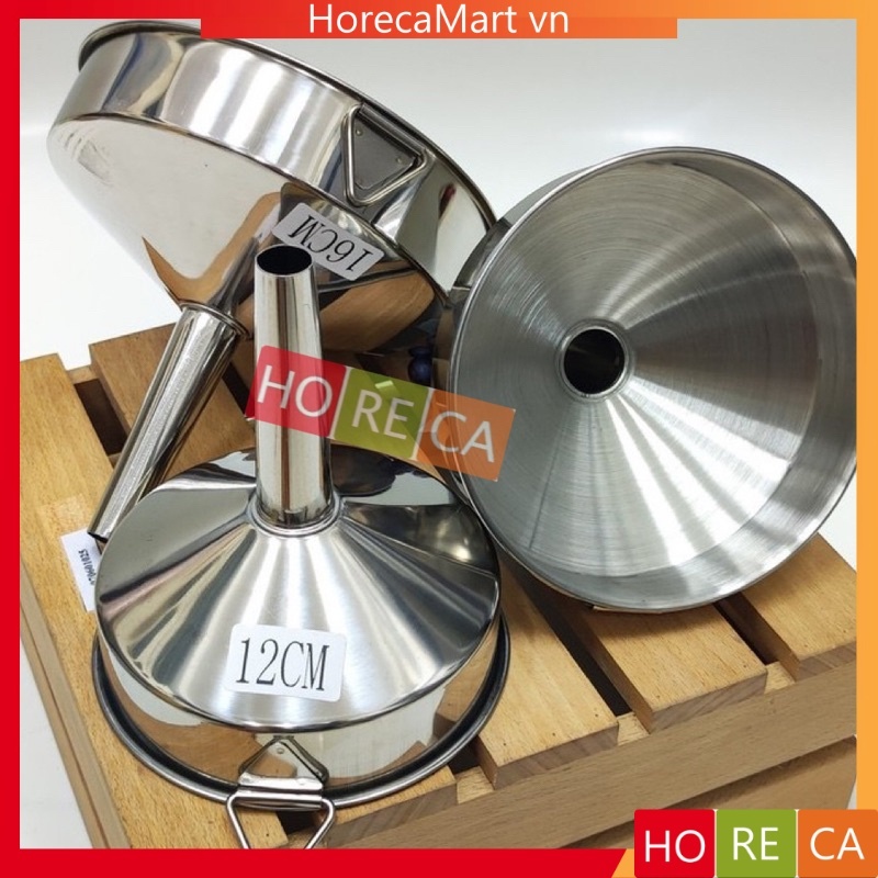 Phễu inox rót chất lỏng φ12/14/16/18cm, bằng inox cao cấp tiện lợi cho ...