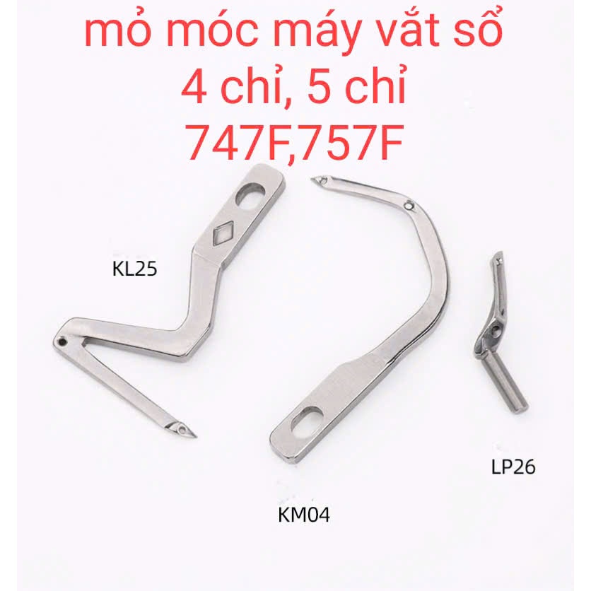Mỏ móc KL25, LP26,KM04 dùng cho vắt sổ 4,5 chỉ cẳng thấp SIRUBAR(Gía 1 ...