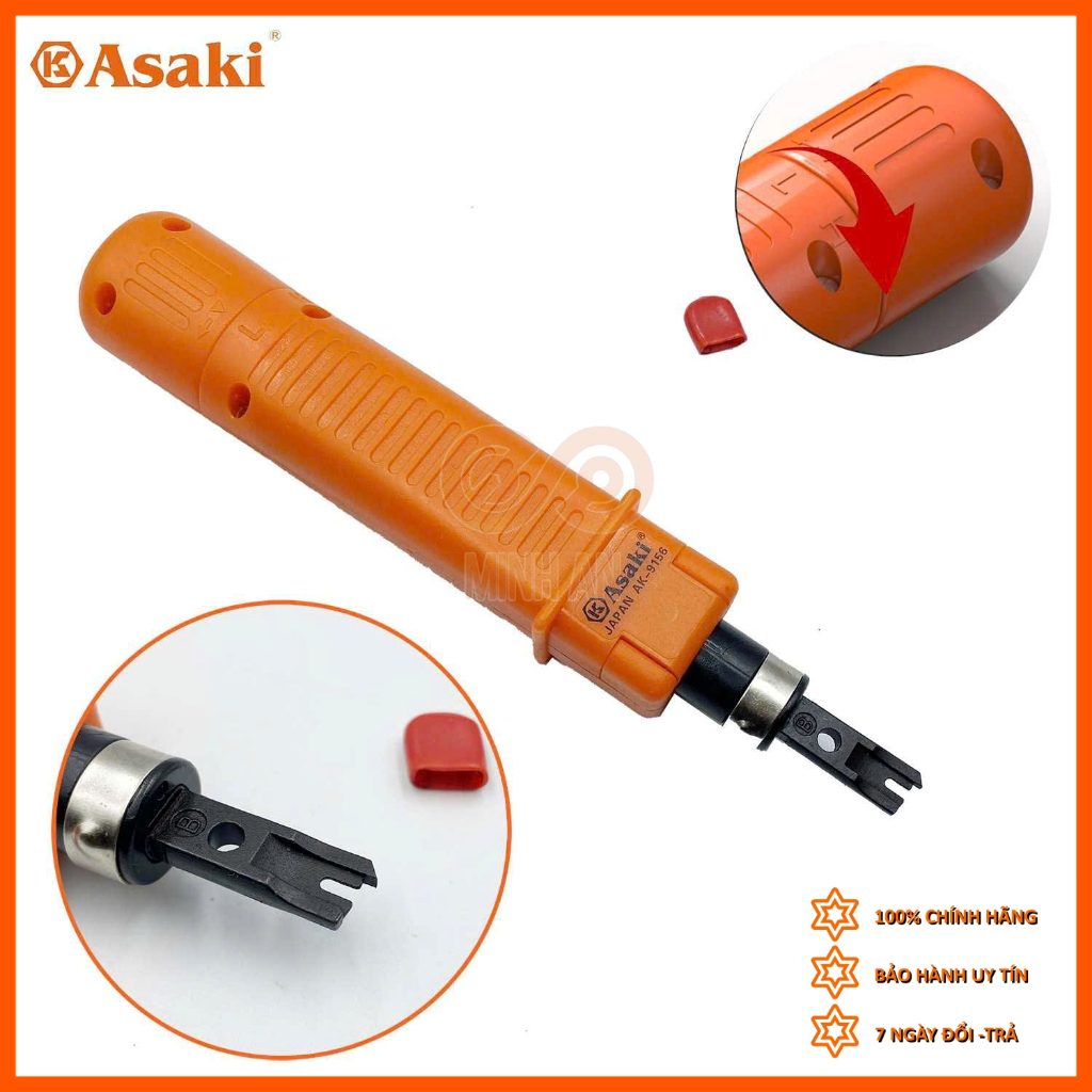 Tool nhấn mạng [CHÍNH HÃNG] ASAKI AK-9156 dao nhấn dây cáp mạng, dao ...