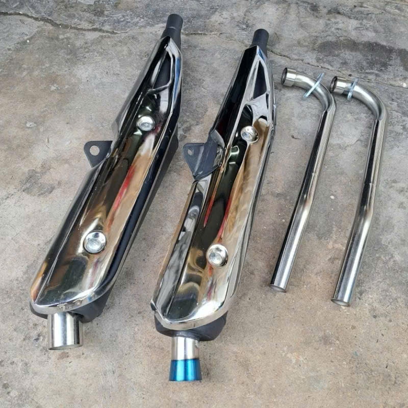 Pô wave alpha 110 hàng 1.1 móc ấm êm, pxl, tặng kèm cổ pô inox gắn wave ...